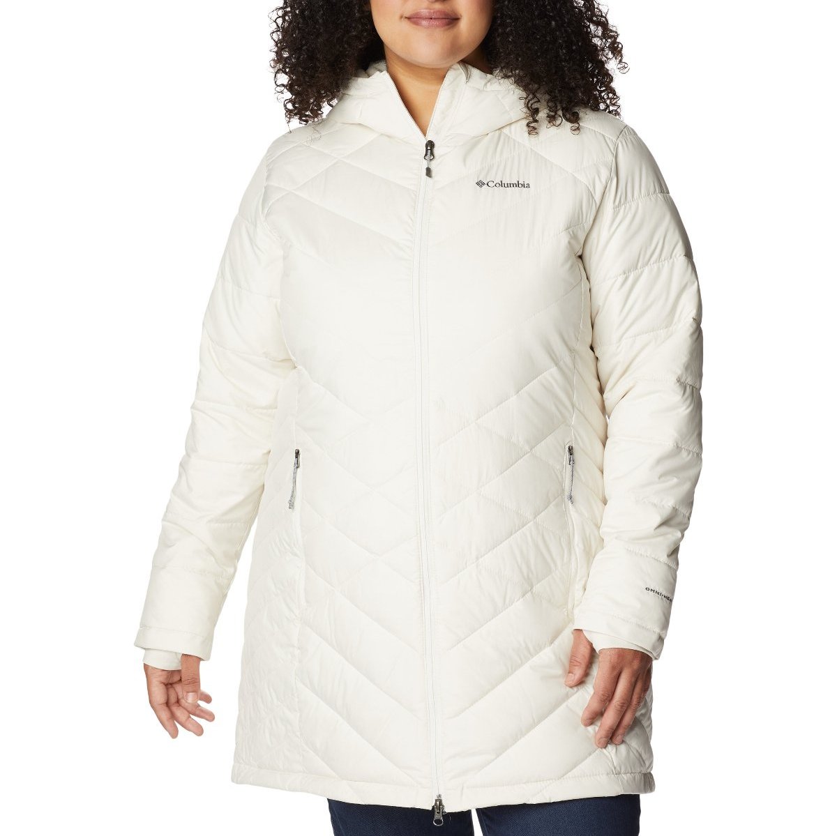 Columbia-Women's Heavenly Long Hooded Jacket - Plus Sizes – Getz's Inc.