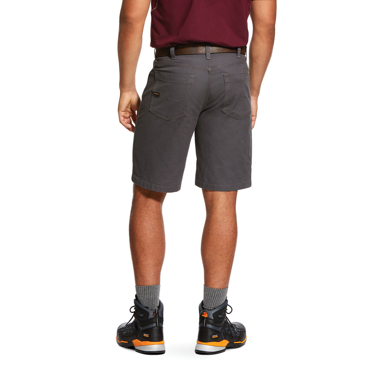 Ariat-Men's Rebar DuraStretch Made Tough Short-Rebar Gray – Getz's Inc.